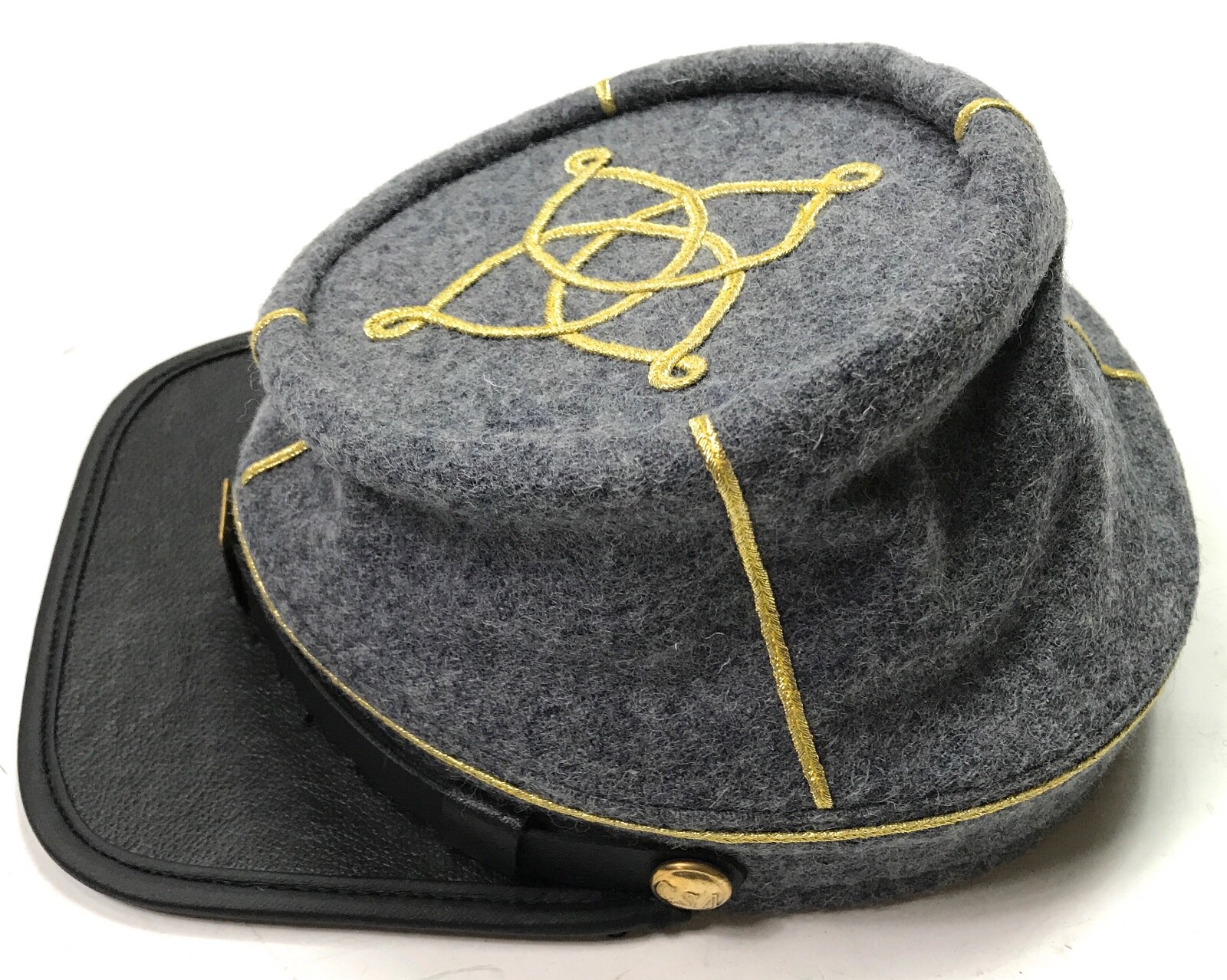 CIVIL WAR CONFEDERATE CSA LIEUTENANT INFANTRY OFFICER KEPI FORAGE CAP ...