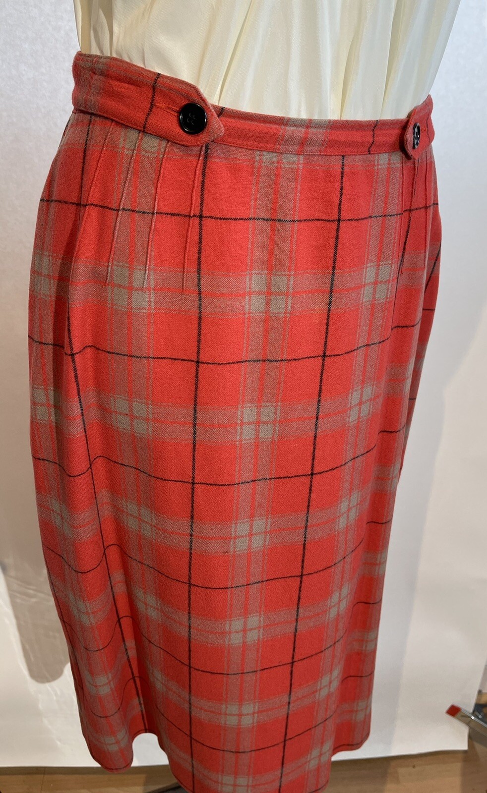 1950s 49’ers Kasual Koat Wool plaid Jacket & Skirt VO… - Gem
