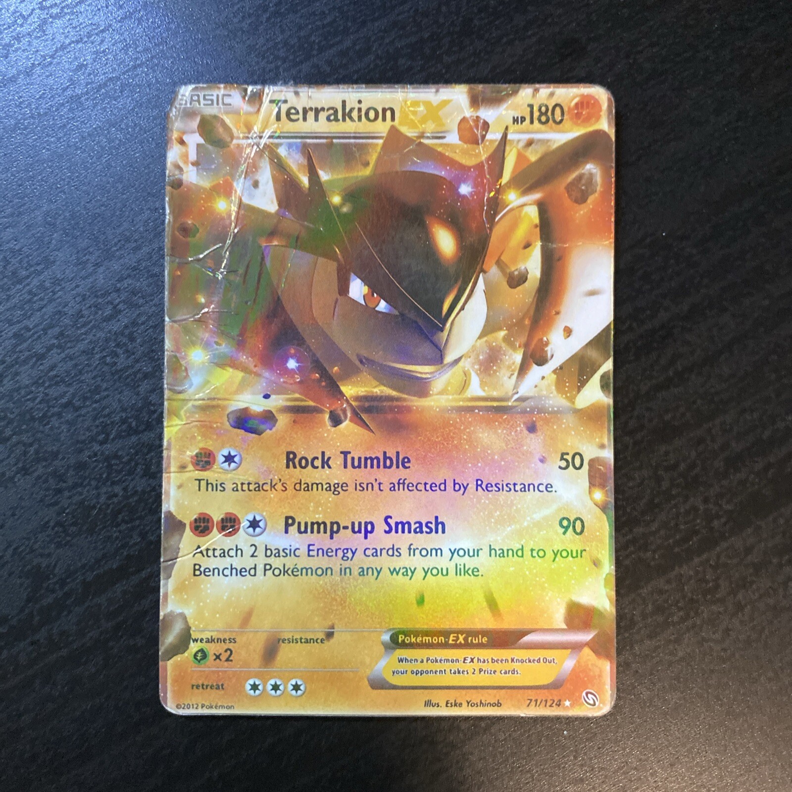 Terrakion EX 71/124 Ultra Rare Dragons Exalted NM Pokémon 2012 | eBay