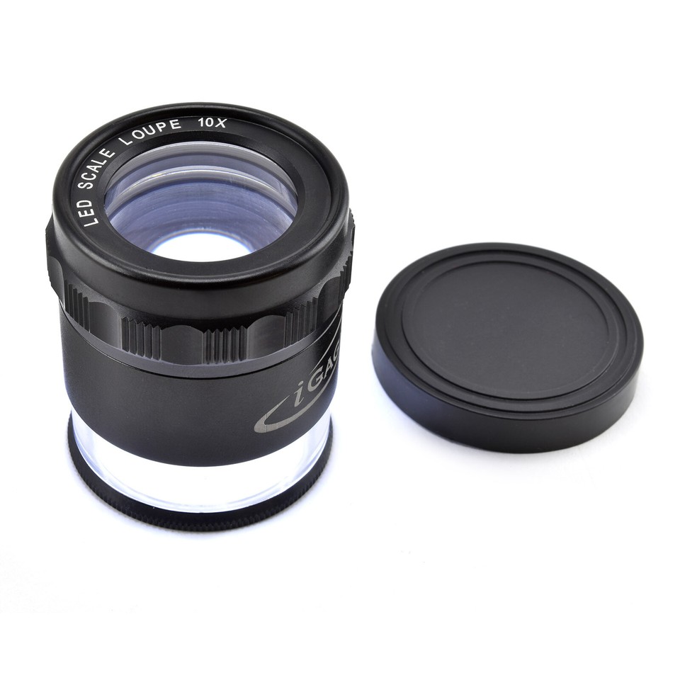 iGAGING 10X LED Échelle Loupe Avec Mesure Échelle - Longueur,Angles ...