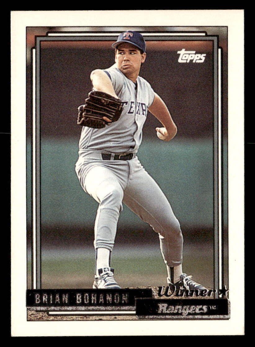 Brian Bohanon 1992 Topps Card #149 Texas Rangers | eBay