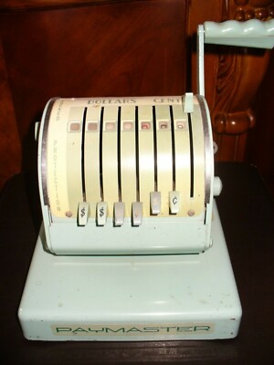 Paymaster Ribbon Writer Machine X-550 Series Working Business Check Vtg ...