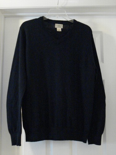 LL Bean Men's Size Large Cashmere Blend V-Neck Sweater | eBay
