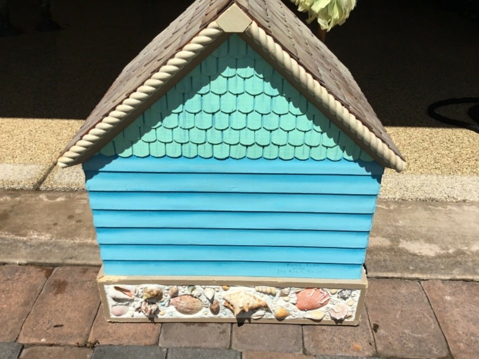 Handmade Custom 1-of-a-kind Wood Dog/Cat Beach House/Pet Shelter-Over ...