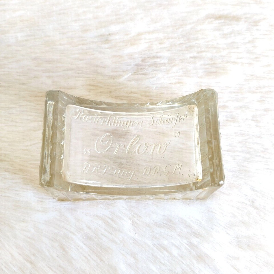 Vintage Drgm Orlon Hone Glass For Razor Germany Rare Shaving ...