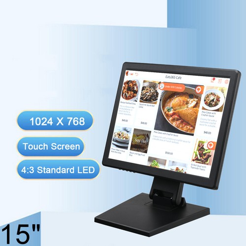 15" Touch Screen Monitor PC POS Touchscreen LCD Monitor Retail Kiosk ...