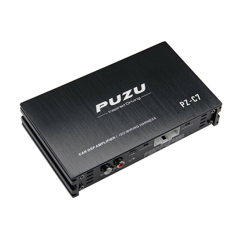 PUZU PZ-C7 Car DSP Amplifier ISO Wiring Harness 4x150W Car Amp pe66 | eBay