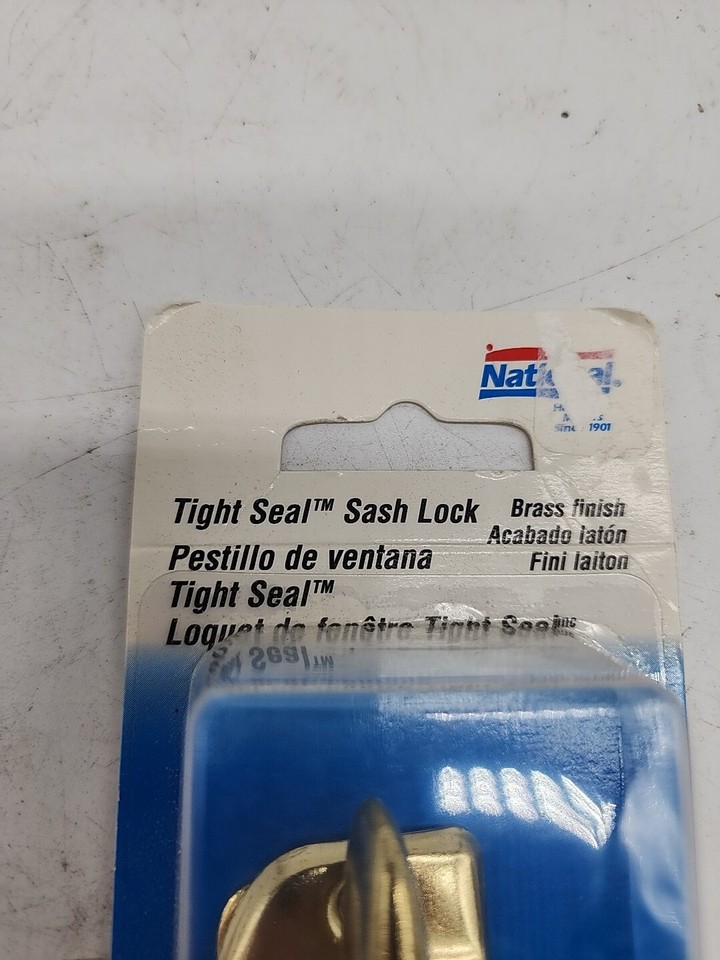 National Tight Seal Sash Lock Brass Finish with Screws | eBay
