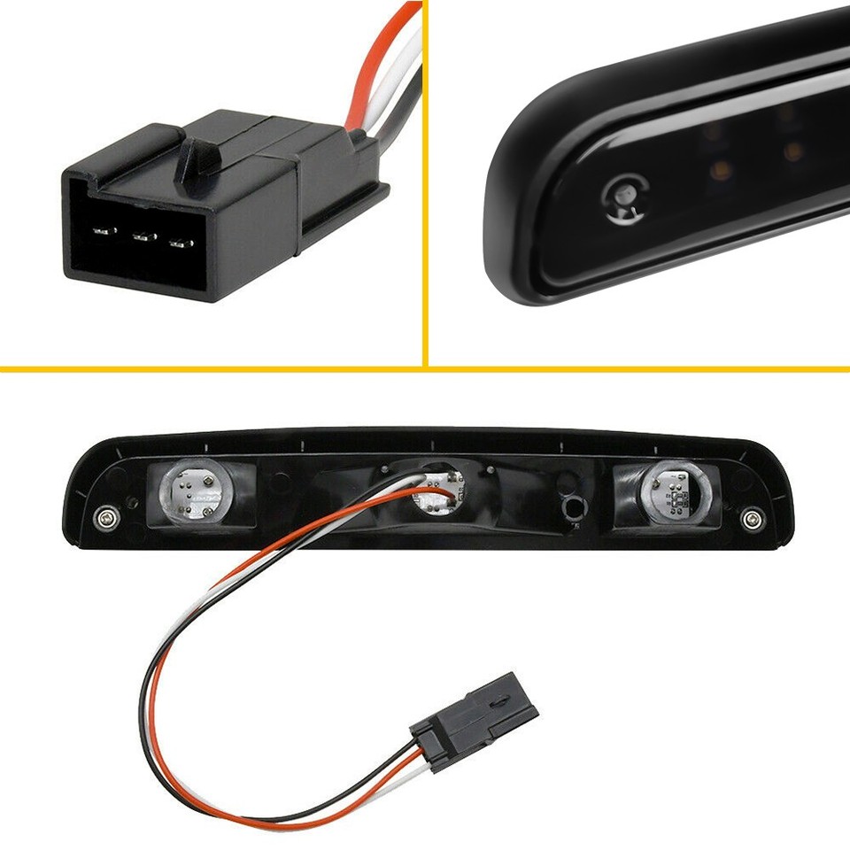 AUXITO Cargo 3rd Third Light Brake 94-96 For Ford F150 F250 Smoked Rear ...