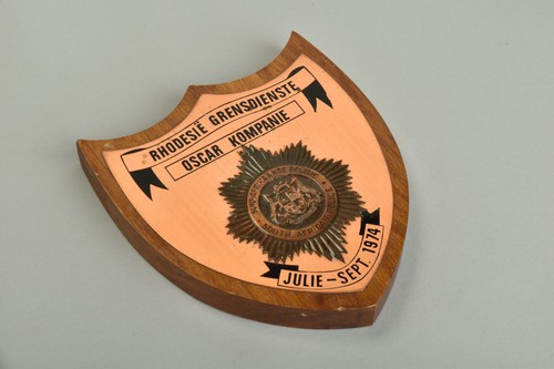 Rhodesia South African Police 1974 Oscar Kompanjie Unit Shield. XGI ...