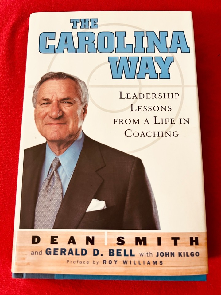 UNC Tar Heels coach Dean Smith signed autographed North Carolina Way ...