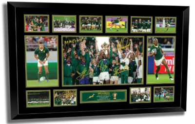 South Africa Springboks 2019 RWC Champions Signed Limited Edition Frame ...