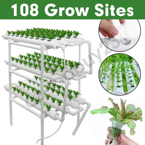 108 Plant Sites Hydroponic Grow Tool-Kit Vegetable Garden Hydroponic ...