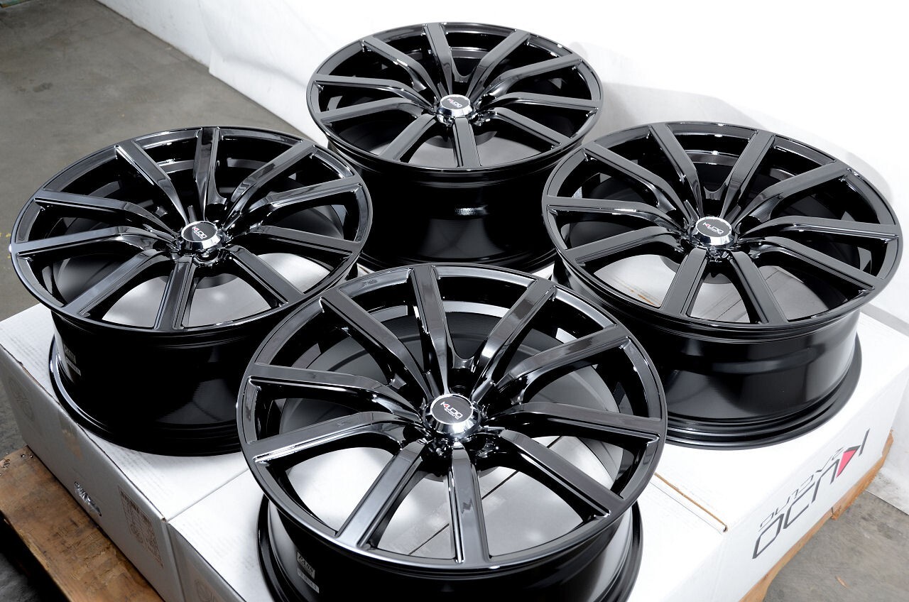 18" Wheels Black Polish Rim 5x114.3 Fit Infiniti G25 G35 I30 I35 M35 ...