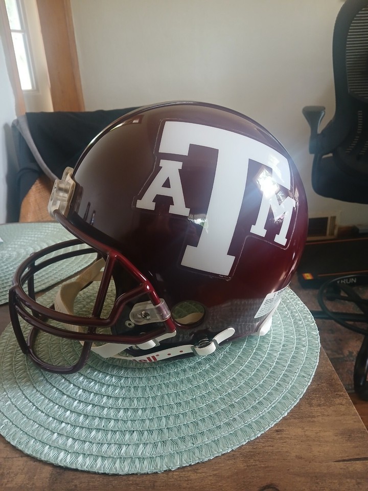 TEXAS A&M AGGIES AUTHENTIC Riddell helmet FULL SIZED, Game Day Ready ...