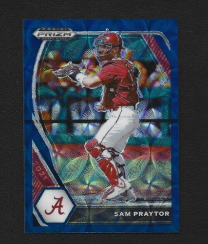 2021 Panini Prizm Draft Picks - Sam Praytor #PDP179 Navy Blue ...