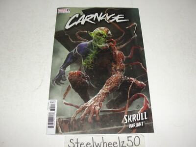 Carnage #3 Bjorn Barends Skrull Variant Comic Marvel 2022 Spot Kenneth ...