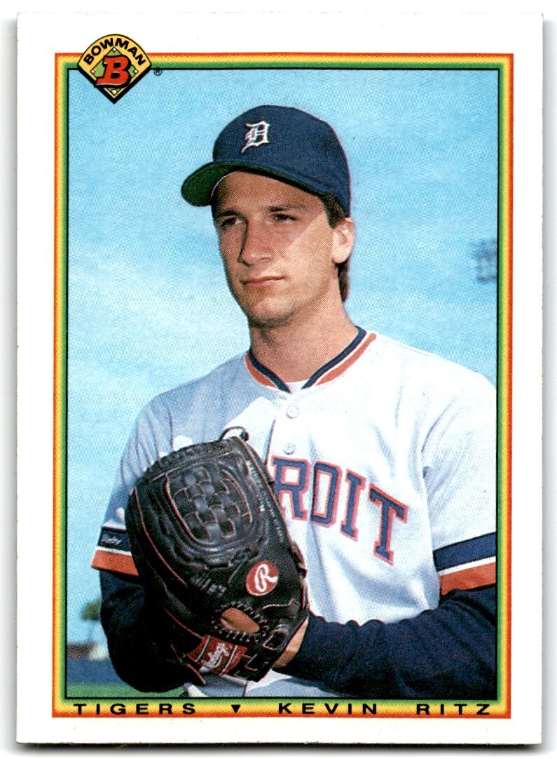 1990 Bowman Baseball Card Kevin Ritz Rookie Detroit Tigers #350 | eBay
