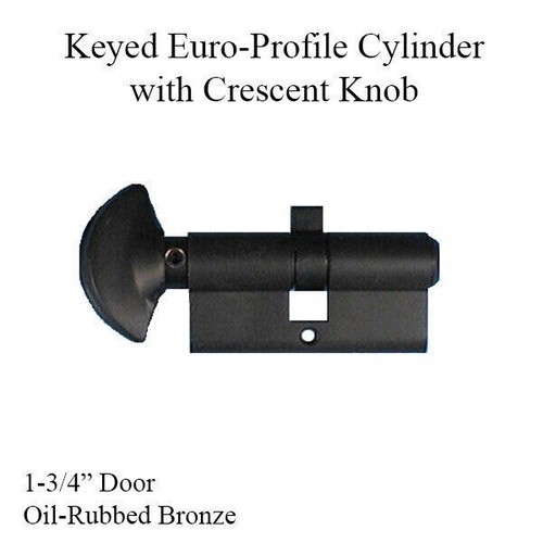 Profile Cylinder Deadbolt Turn Knob For Active Doors 360 Degree Euro ...