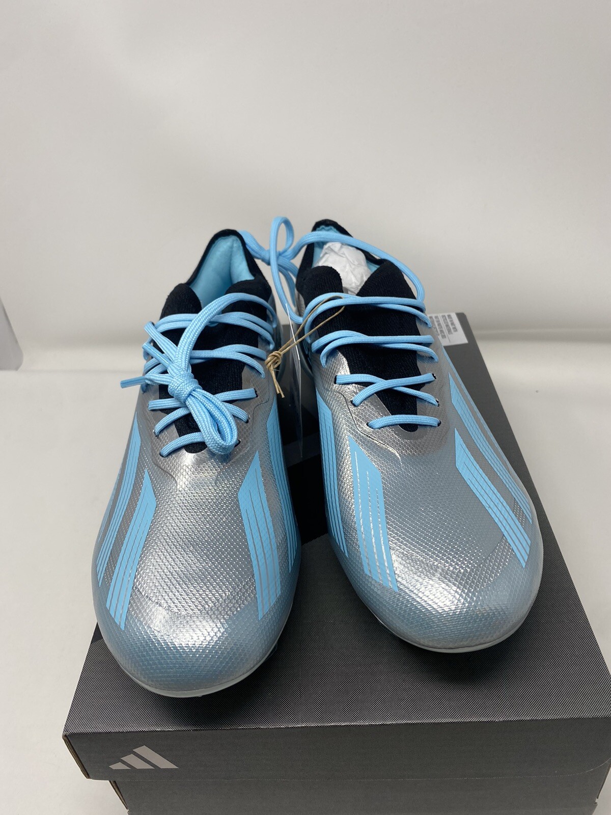 Men's Adidas X Crazyfast Messi.1 FG Soccer Cleats Blue Silver IE4079 ...