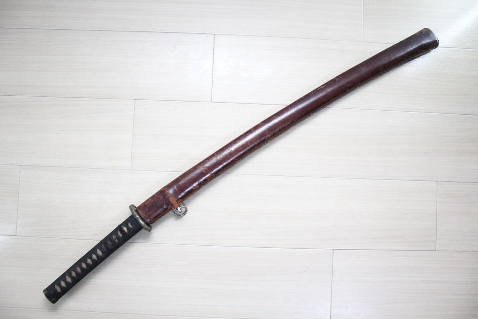 WWII Japanese Army Type 98 Gunto Mounts Koshirae w/ Wooden Blade I38 | eBay