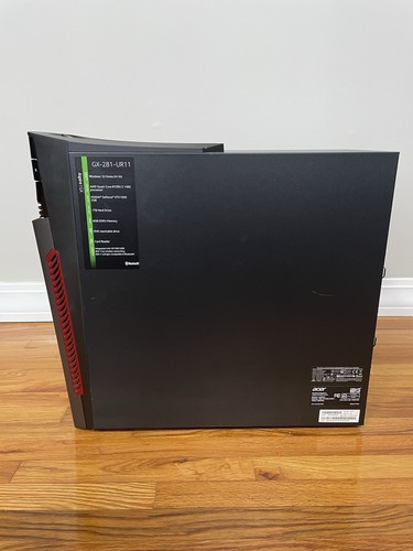 Acer Aspire GX-281-UR11 Desktop; AMD RYZEN 5 1400 CPU; NVIDIA GTX 1050 ...