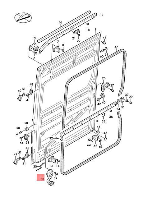 VW CRAFTER E-CRAFTER SCB SCC ROLLER GUIDE FOR SLIDING DOOR 7C0843398C ...