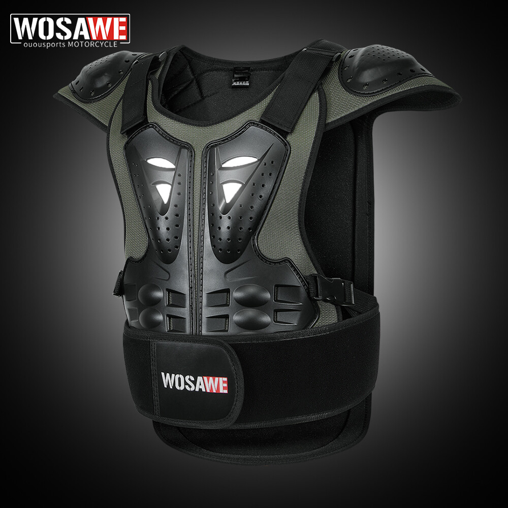WOSAWE Motrocycle Chest Armor Protector Vest Adults MX Enduro Racing ...