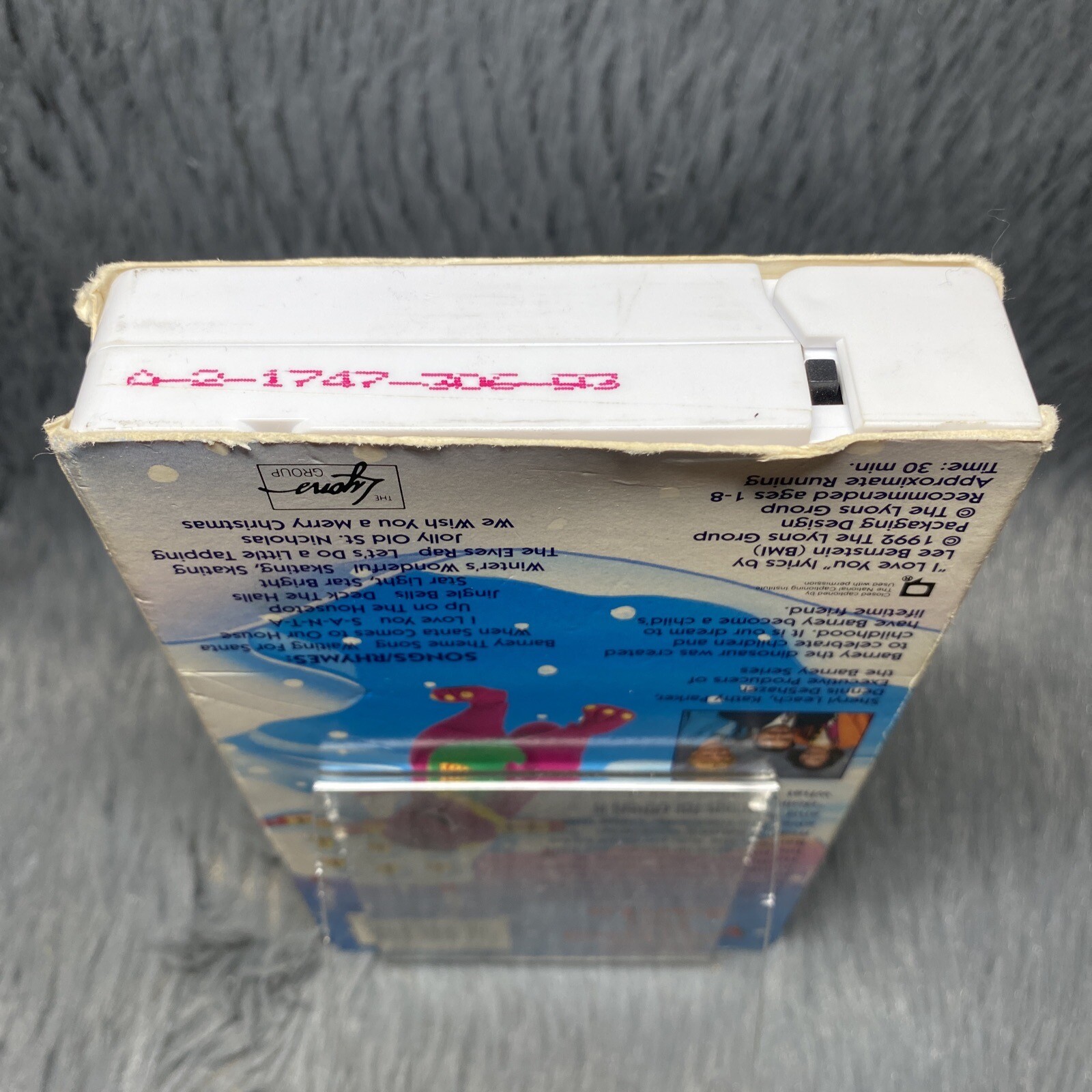 Barney: Waiting for Santa VHS Tape 1992 Sing Along White Tape Christmas ...