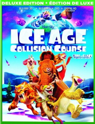 Ice Age Collision Course Blu-Ray 3D/Blu-Ray/DVD/Digital HD Brand New w ...