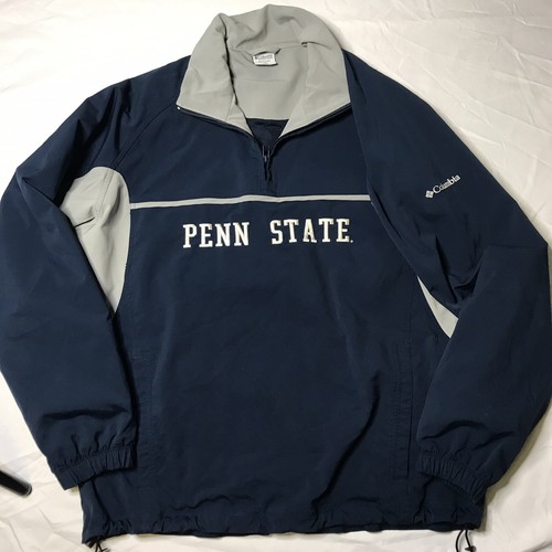 Penn State University Men's Columbia Pullover 1/4 Zip Jacket Coat Size ...