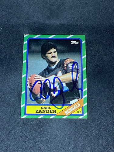 Carl Zander 1986 Topps #264 Cincinnati Bengals Auto Autographed Signed ...