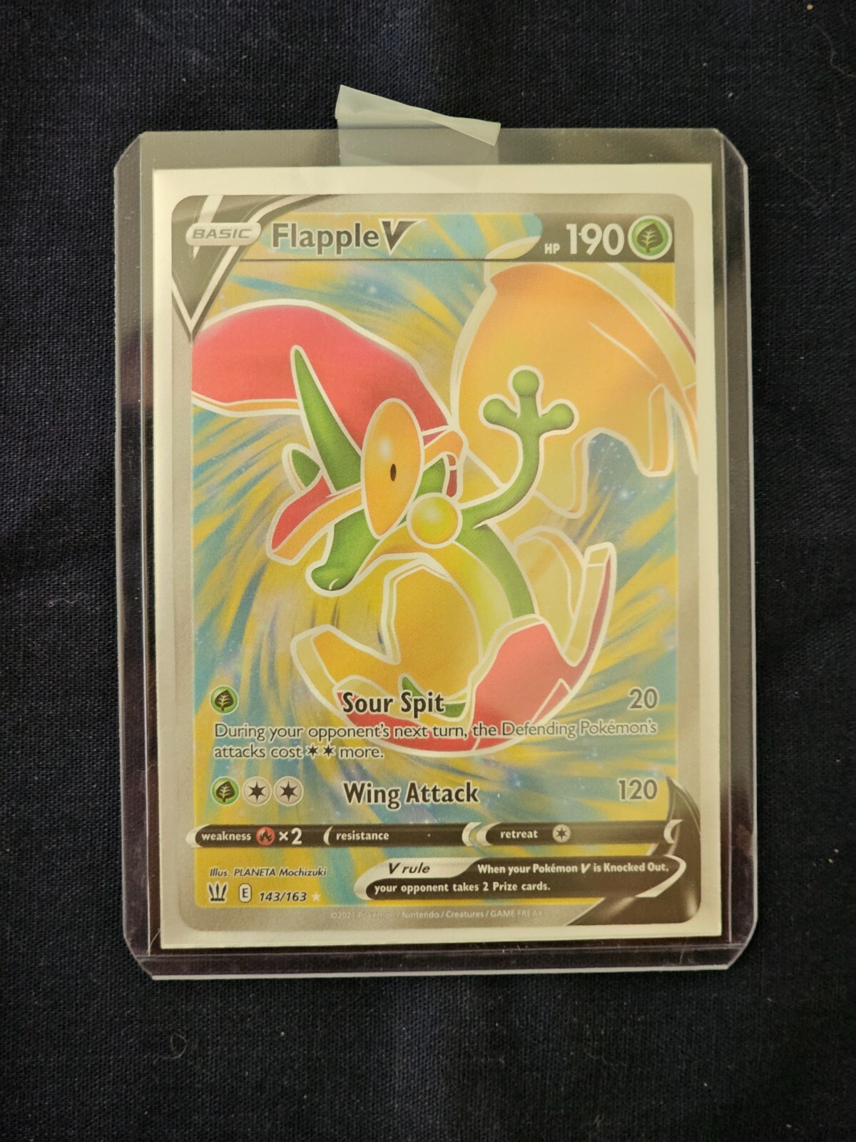 Pokémon TCG Flapple V 143/163 Battle Styles Full Art Ultra Rare | eBay