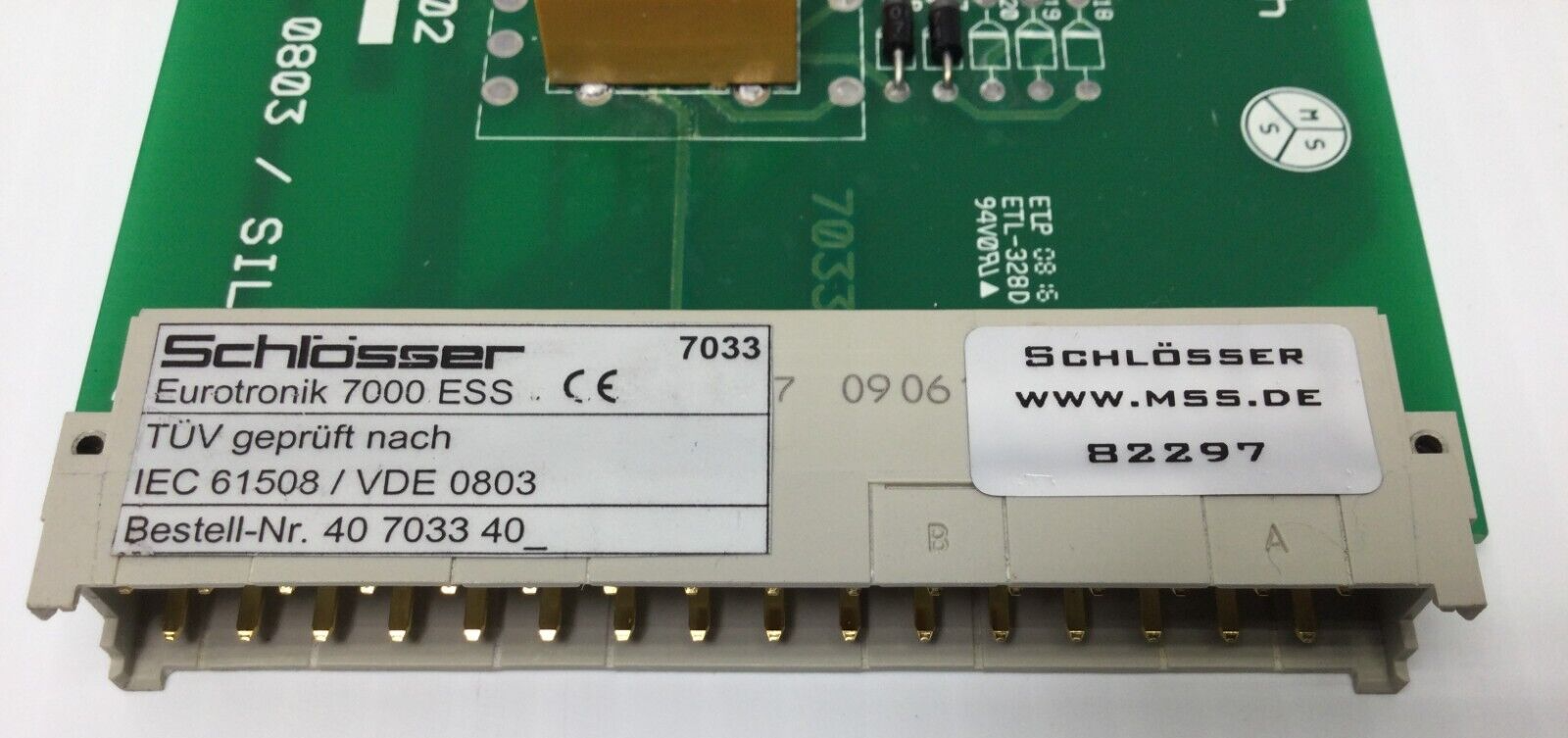 SCHLOSSER 40703340 40 7033 40 D-47877 EUROTRONIK ESS 4-FOLD SWITCHING ...