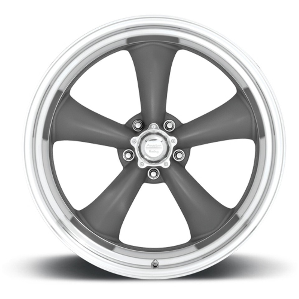 15x6 -6 F| 15x7 -6 R| American Racing VN215 5x4.5 Gray W/ Mach Wheels ...