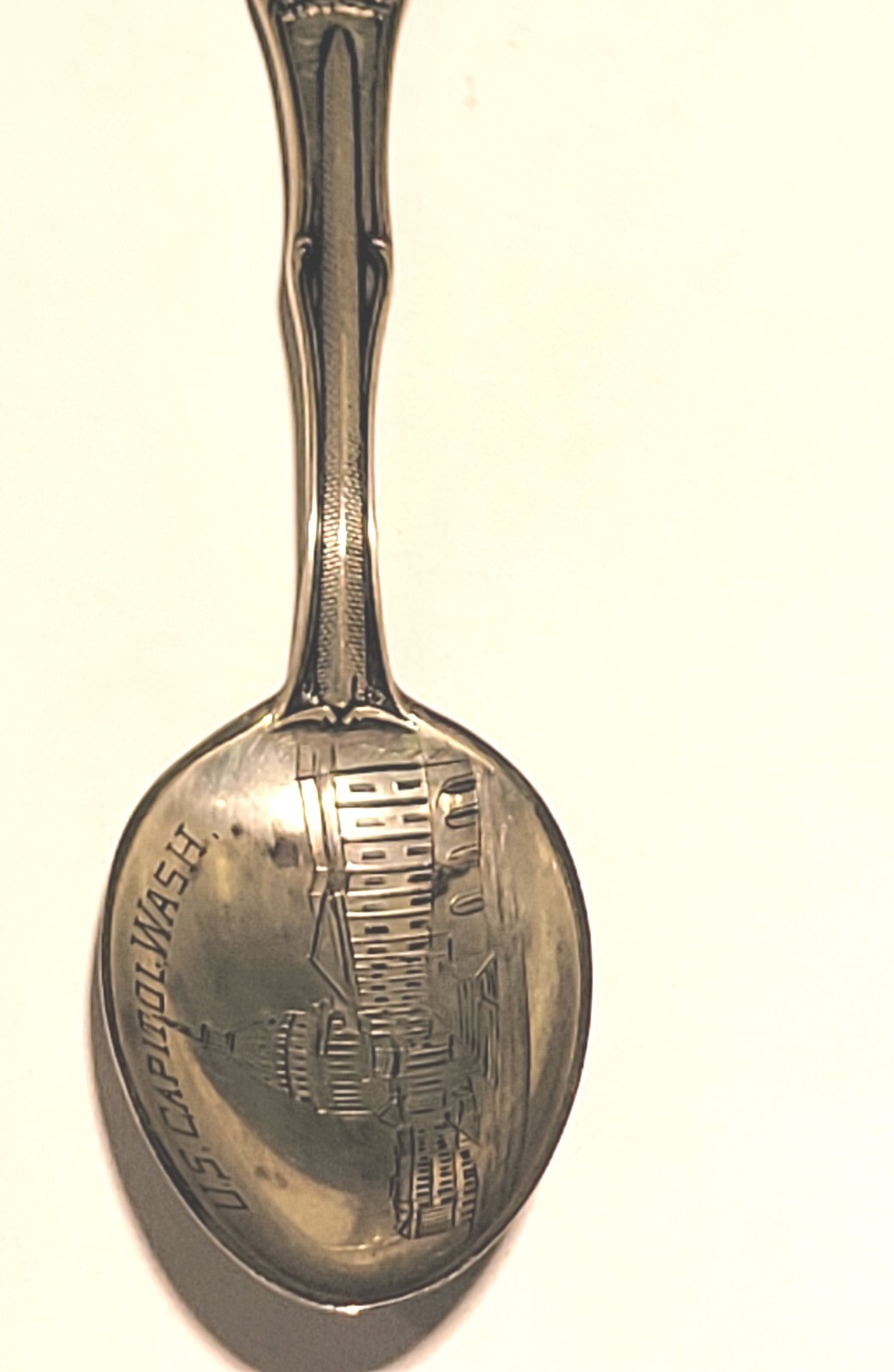Mechanics Sterling Silver Souvenir Spoon of George Washington & U.S ...