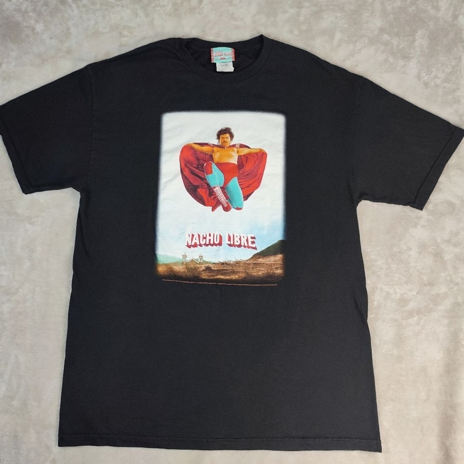 Vintage 2006 Nacho Libre Jack Black Movie Promo T-Shi… - Gem