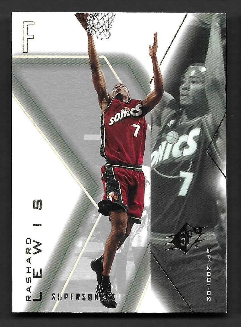 2001-02 SPx #80 Rashard Lewis Seattle Supersonics | eBay