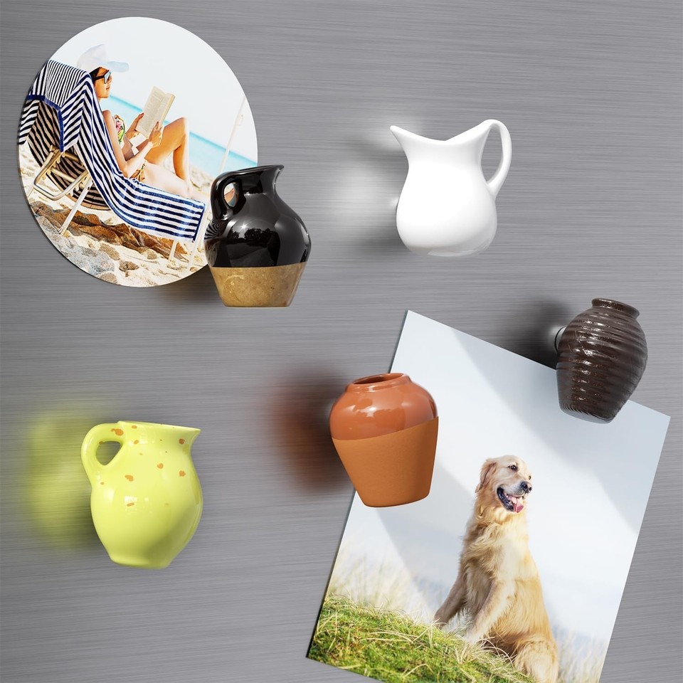 Adorable 3D Mini Ceramic Vase Magnets – Brighten Your Space with ...