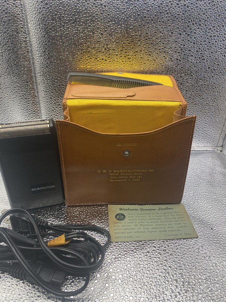 vintage remington Shaver With Leather Case Antique | eBay