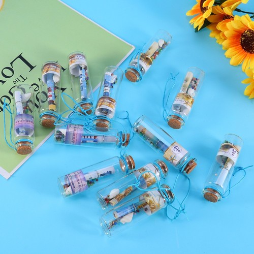 12 PCS Wedding Favour Small Bottles Clear Favor Jars Mini Wish Glass | eBay