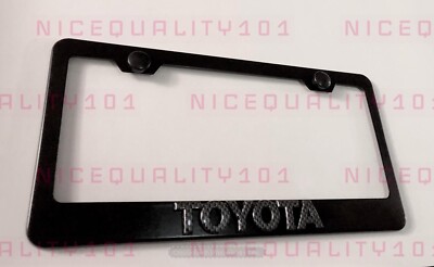 3D Camry Carbon Fiber Stainless Steel Finished License Plate Frame Rust ...