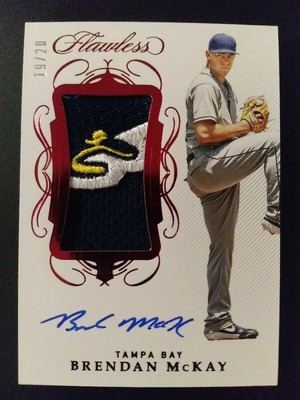 2020 Flawless Brendan McKay #'d 19/20 Autograph Ruby Red Rookie Tampa ...