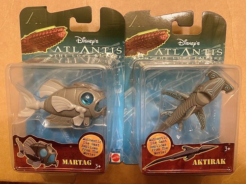 Mattel Disney Atlantis The Lost Empire Die Cast Figures Aktirak And ...