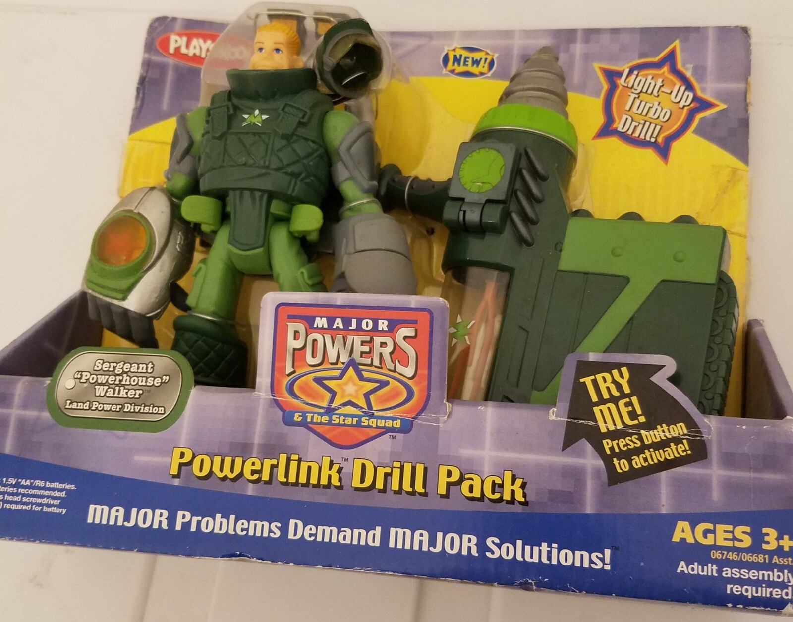 2003 Hasbro Playskool Major Powers Star Squad Commander Figure Drill Pack - Rare for sale online ...