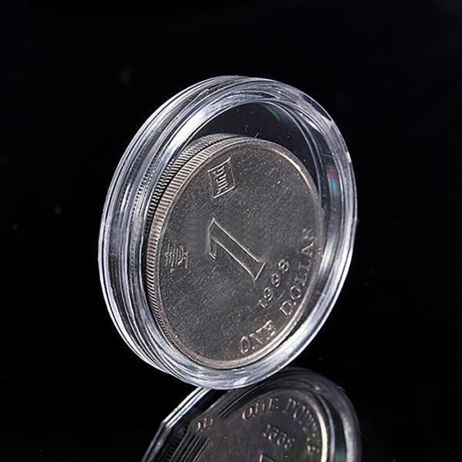 10pcs Coin Box Wear-resistant Scratch-resistant Transparent Coin ...