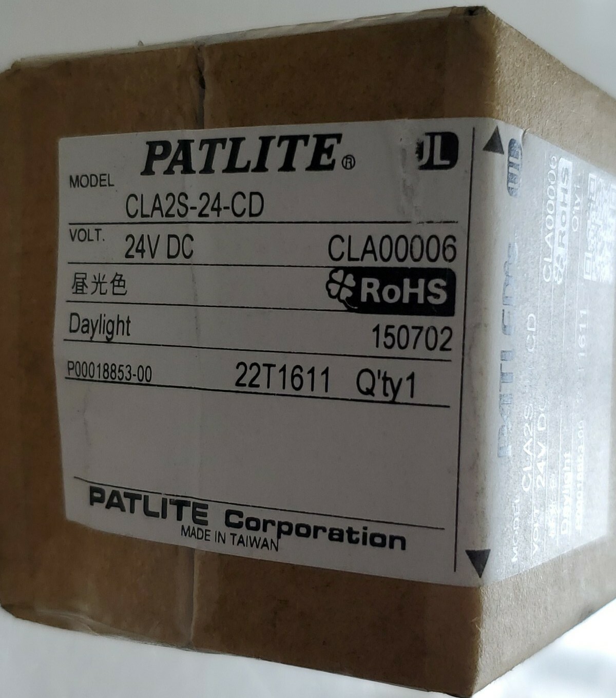 *NEW* PATLITE CLA2S-24-CD 24V DC Low Voltage Luminaire Daylight ...