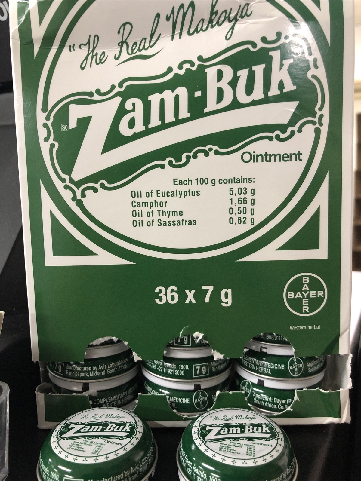 Zam-Buk Ointment Herbal Traditional Antiseptic Ointment 1 x 7g Tin ...