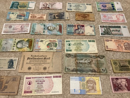 Lot Of 25 X World Banknotes. Highly Collectible Set. All Different ...