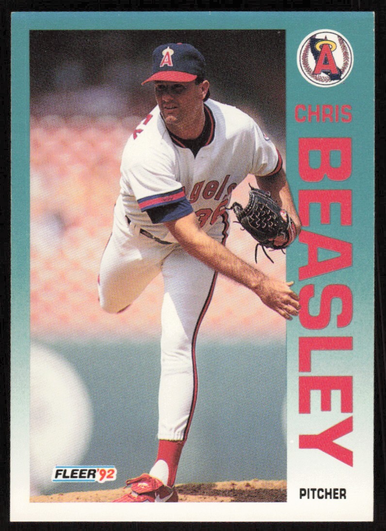 1992 Fleer #54 Chris Beasley California Angels | eBay